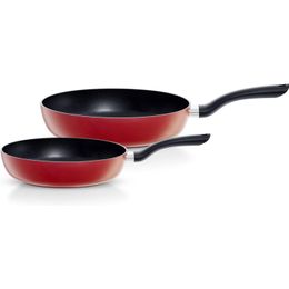 Pfannen-Set Fissler "Cenit Red", rot, Ø:28cm, Pfannen, antihaftbeschichtet