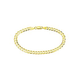 Armband Bruno Banani "Schmuck Geschenk Silber 925 Armschmuck Armkette Panzerkette" Gr. 21, gold (gelbgoldfarben), Armbänder, Herren, 21, Silber 925 (Sterlingsilber)