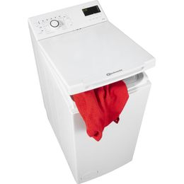 Bauknecht Waschmaschine Toplader "WAT Smart Eco 12C", C (A-G), weiß, B:40cm H:90cm T:60cm, Waschmaschinen, Kurz 30 min., Intensivspülen, Wolleprogramm, Startzeitvorwahl