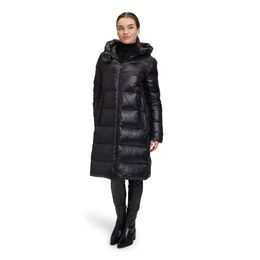 Steppjacke Betty Barclay "Betty Barclay Daunen-Steppjacke mit Kapuze" Gr. 44, schwarz, Damen, Obermaterial: 100% Polyamid. Futter: 100% Polyester. Füllung: 90% Daunen, 10% Federn., Jacken