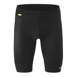 Fahrradhose Gonso "Essential Shorts Kit M", Herren, Gr. L, Normalgrößen, schwarz, 78% Polyamid (Recycelt), 22% Elasthan, Hosen, Herren Rennradhose mit Sitzpolster, kurze moderne Radhose, Tight Fit