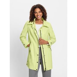 Langjacke Casual Looks Gr. 36, grün (pistazie), Damen, 64% Baumwolle, 36% Polyamid, unifarben, Jacken