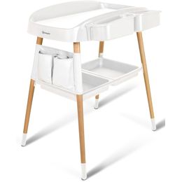 Wickeltisch BABYGO "ChangeMe, weiß", weiß, Baby, Holz teilmassiv, Kunststoff, Wickeltische, Made in Europe