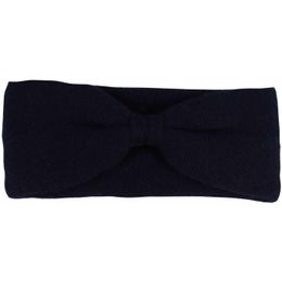 Stirnband Zwillingsherz, Damen, blau (navy), Strick, Kaschmir, casual,modisch,feminin, Mützen, Cashmere, Feinstrick