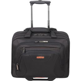 Businesstasche American Tourister "AT WORK", Herren, Gr. B/H/T: 44cm x 38cm x 23cm, orange (schwarz, orange), Polyester, Taschen, Handgepäck Trolley Reisetasche15,6-Zoll Laptop-10,5-Zoll Tabletfach