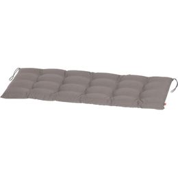 Bankauflage siena GARDEN "ATRIA, 140 cm", grau (taupe), B:48cm H:6cm T:120cm, Polyester, Polsterauflagen, Dessin Uni, aus 100% recyceltem Polyester, in verschiedenen Farben