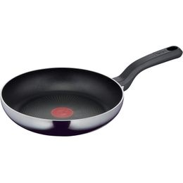 Bratpfanne Tefal "Resist, Antihaftversiegelung, Thermo-Signal bei idealer Brattemperatur", schwarz, B:25,4cm H:5cm L:42,78cm Ø:24cm, Pfannen, alle Herdarten außer Induktion, spülmaschinengeeignet