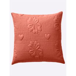 Tagesdecke HEINE HOME Gr. 1, orange (terracotta), B:140cm L:210cm, 100% Polyester, Tagesdecken