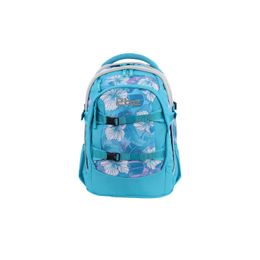 Schulrucksack 2be "Back to School", Kinder, Gr. B: 27cm, blau (türkis), Kunstfaser, casual, Rucksäcke, mit RPET Polyester-Material