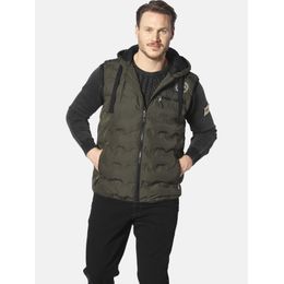 Steppweste Jan Vanderstorm "Steppweste ERKULF", Herren, Gr. 60, grün (oliv), Obermaterial: 100% Polyester PES., casual, comfort fit normal, Westen, mit sechs praktischen Taschen