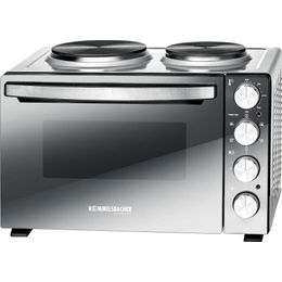 Rommelsbacher Kleinküche "KM 3300", silber (schwarz, silberfarben), B:41cm H:34,9cm T:50,4cm, Minibacköfen