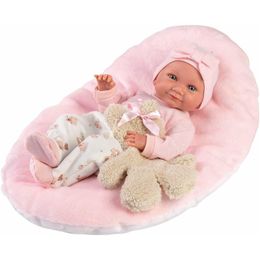 Babypuppe LLORENS "Nica mit Kissen, rosa, 40cm", bunt, Puppen, Kinder, Made in Europe