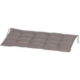 Bankauflage siena GARDEN "ATRIA, 120 cm", grau (taupe), B:48cm H:6cm T:120cm, Polyester, Polsterauflagen, Dessin Uni, aus 100% recyceltem Polyester, in verschiedenen Farben