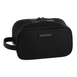 Valentino Handbags Kosmetiktasche VALENTINO BAGS "SOFT COSMETIC CASE NERO" Gr. B/H/T: 23cm x 13cm x 11cm, schwarz (nero), Damen, Lederimitat, Taschen, Kulturbeutel Beautycase Kosmetikbeutel