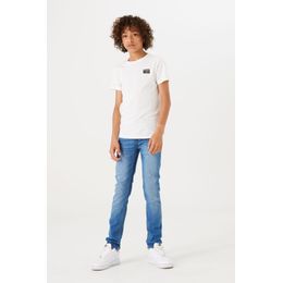 Slim-fit-Jeans Garcia "Tavio" Gr. 164, N-Gr, blau (medium blau used), Jungen, Denim/Jeans, Obermaterial: 99% Baumwolle, 1% Elasthan, Jeans, for BOYS