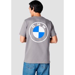 T-Shirt BMW Gr. XS, grau, Herren, Obermaterial: 100% Baumwolle, unifarben mit Farbeinsatz, Shirts, mit Rundhalsausschnitt