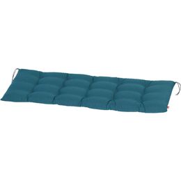 Bankauflage siena GARDEN "ATRIA, 140 cm", blau (petrol), B:48cm H:6cm T:120cm, Polyester, Polsterauflagen, Dessin Uni, aus 100% recyceltem Polyester, in verschiedenen Farben