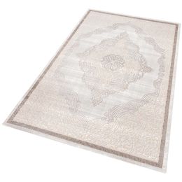 Teppich MERINOS "Elite 23045" Gr. 2, beige (sand), B:80cm H:12mm L:150cm, Kunstfaser, Teppiche, Orient Design, Vintage, Kurzflor