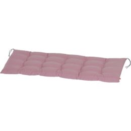 Bankauflage siena GARDEN "ATRIA, 140 cm", rosa (altrosa), B:48cm H:6cm T:120cm, Polyester, Polsterauflagen, Dessin Uni, aus 100% recyceltem Polyester, in verschiedenen Farben