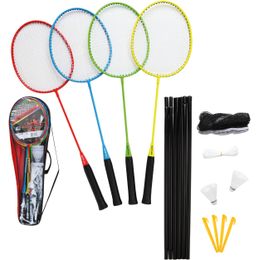 Badmintonschläger Sunflex "Badminton Set Matchmaker 4 Spieler, Schläger, Strand & Wiese", bunt (mehrfahrbig), RacketsportschlägerB:210mm L:670mm, B:210mm L:670mm