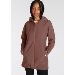 Funktionsjacke Jack Wolfskin "Outdoorjacke NOSTA", Damen, Gr. L, braun (wild ginger), Obermaterial: 100% Polyester. Futter: 100% Polyester. Wattierung: 100% Polyester, sportlich, hoch geschlossener Ausschnitt, Jacken, Wasserabweisend und Winddicht