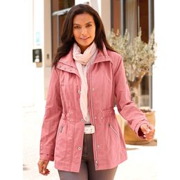 Anorak Casual Looks Gr. 42, rosa (flamingo), Damen, 77% Polyamid, 23% Polyester, Netzware:100% Polyester, unifarben, Jacken