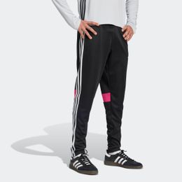 Trainingshose adidas Performance "TIRO ES PNT", Herren, Gr. L, N-Gr, schwarz, clear grau, real magenta, Obermaterial: 100% Polyester, sportlich, Hosen