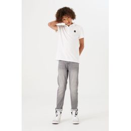 Slim-fit-Jeans Garcia "Tavio" Gr. 128, N-Gr, grau (medium grau used), Jungen, Denim/Jeans, Obermaterial: 78% Baumwolle, 20% Polyester, 2% Elasthan, Jeans, for BOYS