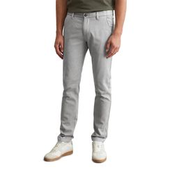 Marc O'Polo Chinohose MARC O'POLO "aus Organic Cotton Stretch", Herren, Gr. 33, Länge 34, weiß (sanftes weiß), Obermaterial: 98% Baumwolle, 2% Elasthan, casual, figurbetont normal, Hosen