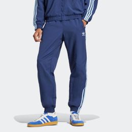 Sporthose adidas originals "FIREBIRD PANTS" Gr. L, N-Gr, blau (night indigo), Herren, Obermaterial: 100% Polyamid, Hosen