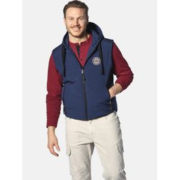 Steppweste Jan Vanderstorm "Outdoorweste OSRAR", Herren, Gr. 54, blau (royal blau), Obermaterial: 100% Polyester PES., casual, comfort fit normal, Westen, mit seitlichen Zipper-Taschen