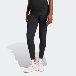 Trainingstights adidas Sportswear "W MATERNITY LEG", Damen, Gr. L, N-Gr, schwarz, Obermaterial: 45% Baumwolle, 45% Viskose, 10% Elasthan, sportlich, Hosen