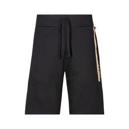 Sweatshorts BOSS "Authentic Sho" Gr. L, N-Gr, schwarz, Herren, Jersey, Obermaterial: 100% Baumwolle, unifarben, Hosen, mit angesetztem Bund