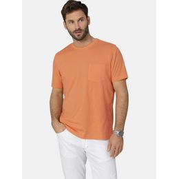 Rundhalsshirt Babista "T-Shirt ULVIENTO" Gr. 48, orange, Herren, Shirts, mit melierter Optik