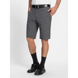 Bermudas Marco Donati, Herren, Gr. 50, Normalgrößen, grau (anthrazit, meliert), 74% Polyester, 19% Viskose, 7% Elasthan, unifarben, meliert, Hosen