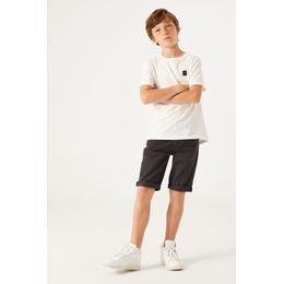 Bermudas Garcia "Lazlo Short" Gr. 140, N-Gr, grau (dunkelgrau), Jungen, Obermaterial: 85% Baumwolle, 13% Polyester, 2% Elasthan, Hosen, for BOYS