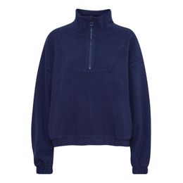 Troyer North Bend "fleece NBConza", Damen, Gr. 46, blau (navy blazer), Obermaterial: 100% Polyester PES., unifarben, sportlich, normal, ohne Ausschnitt, Pullover