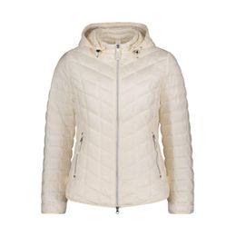 Outdoorjacke Betty Barclay "Betty Barclay Outdoorjacke mit abnehmbarer Kapuze" Gr. 48, weiß (rohweiß), Damen, Obermaterial: 100% Polyamid. Füllung: 100% Polyester., Jacken