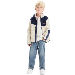 Straight-Jeans LEVI'S KIDS "LVB 551Z AUTHENTIC STRGHT JEAN" Gr. 12 (152), N-Gr, blau (burbank), Jungen, Denim/Jeans, Obermaterial: 99% Baumwolle, 1% Elasthan, Jeans, for BOYS