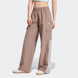 Sporthose adidas originals "3S CARGO PANTS", Damen, Gr. S, N-Gr, trace braun, Obermaterial: 100% Polyester, sportlich, Hosen