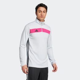 Trainingsjacke adidas Performance "TIRO ES TOP", Herren, Gr. L, clear grau, real magenta, Obermaterial: 100% Polyester, sportlich, Jacken