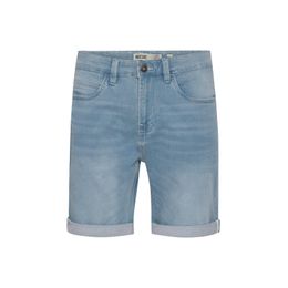 Jeansshorts INDICODE "Jeansshorts IDGodolf" Gr. L, N-Gr, blau (dim blau), Herren, Obermaterial: 80% Baumwolle CO. 18% Polyester PES. 2% Elasthan EL., unifarben, Jeans