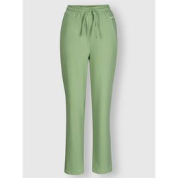 Dehnbund-Hose feel good, Damen, Gr. 20/21, Kurzgrößen, grün (eucalyptus), 50% Baumwolle, 50% Polyester, unifarben, Hosen