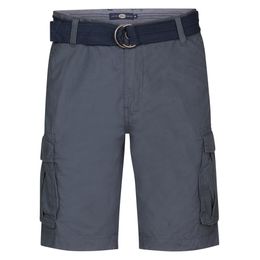 Cargoshorts PETROL INDUSTRIES "Men Shorts Cargo", Herren, Gr. L (40), N-Gr, grau (raven grau), Web, Obermaterial: 100% Baumwolle, casual, Hosen, mit Gürtel