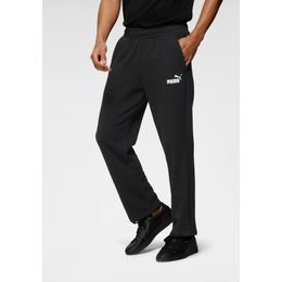 Trainingshose Puma "ESS LOGO PANTS TR OP SRL" Gr. 4XL, N-Gr, schwarz (Puma schwarz), Herren, Sweatware, Obermaterial: 68% Baumwolle, 32% Polyester, unifarben, Hosen, Sweathose, Topseller