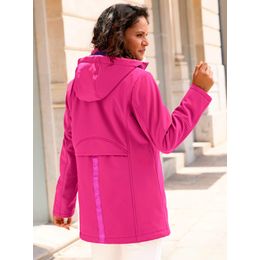 Softshelljacke Casual Looks, Damen, Gr. 36, pink (fuchsia), 94% Polyester, 6% Elasthan, unifarben, Langarm, Jacken