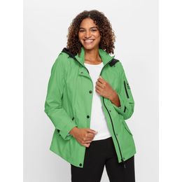 Funktionsjacke Casual Looks Gr. 52, grün (apfel), Damen, 100% Polyester, Kapuzenfutter:100% Polyester, Wattierung:100% Polyester, unifarben, Jacken