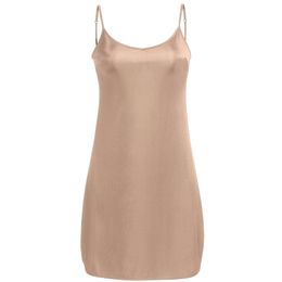 Unterkleid Nina von C. "Unterkleid", Damen, Gr. 50, Normalgrößen, braun (camel), 81% Viskose, 19% Polyester, unifarben, Kleider