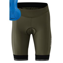 Fahrradhose Gonso "SITIVO W", Damen, Gr. 34, Normalgrößen, blau, 65% Polyamid (Recycelt), 35% Elasthan, Hosen, Damen Radhose mit innovativem Sitzpolsterkonzept