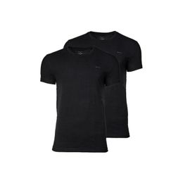 T-Shirt Gant "T-Shirt 2er Pack" Gr. L, schwarz, Herren, Obermaterial: 100% Baumwolle CO., Shirts